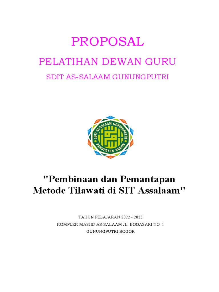 Proposal PDG | PDF