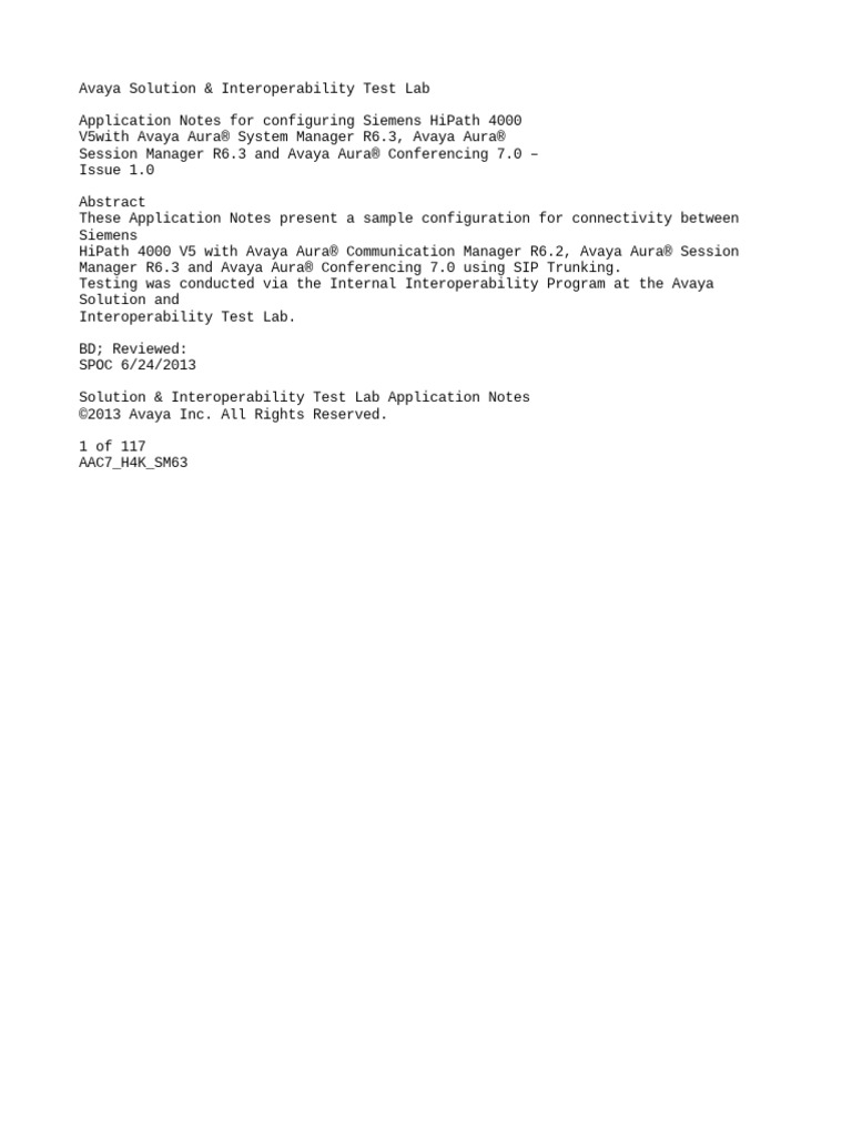 Hipath 4000 Basic Commands | PDF | Session Initiation Protocol | Port ...