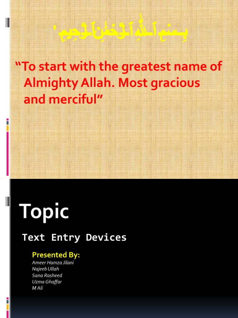 hci presentaion | PDF | Computer Keyboard | Input/Output