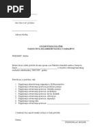 Obrazac Za Pravdanje Izostanaka Sa Nastave | PDF