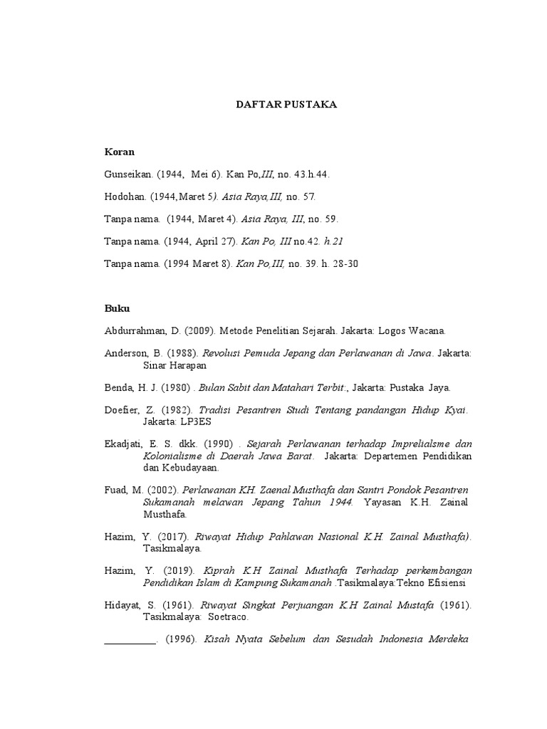 Daftar Pustaka & Lampiran | PDF
