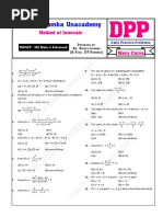 DPP 1 - Modulus Function | PDF | Mathematical Analysis | Mathematical Objects