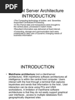 Classification of Client Server System | PDF | Application Server | Databases
