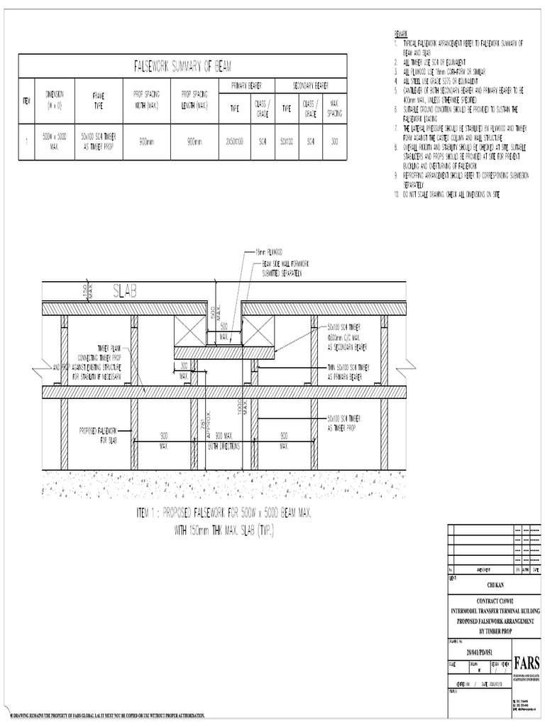 Beam - Timber Prop - 500Wx500D - 1st - 20200730 | PDF | Beam (Structure ...