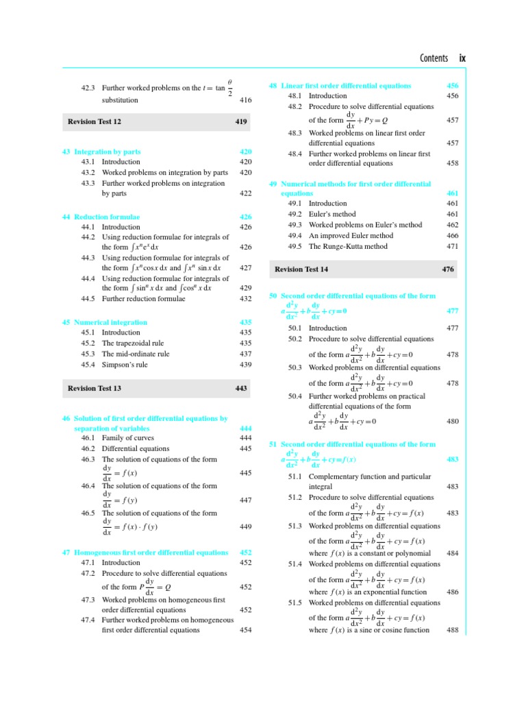 Higher Engineering Mathematics Bs Grewal-Page10 | PDF | Equations ...