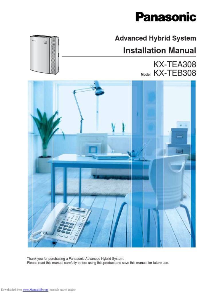 Panasonic KX-TEA308 Installation Manual | PDF | Ac Power Plugs And ...