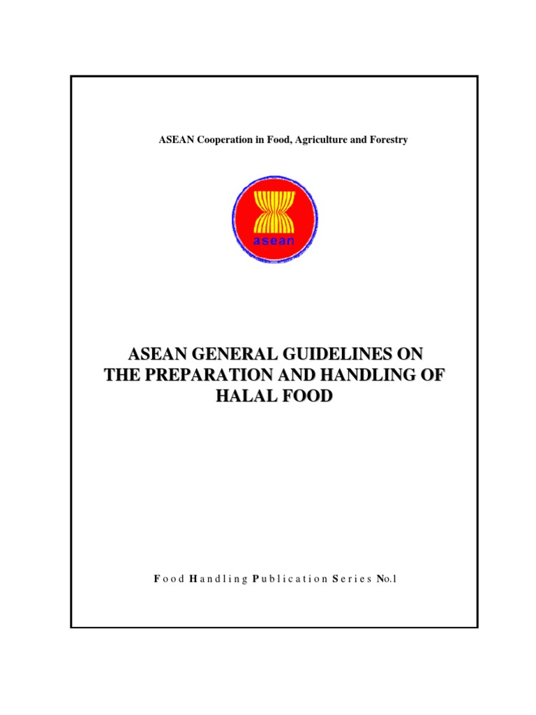 Asean General Guidelines On Halal Food | PDF | Animal Slaughter | Foods