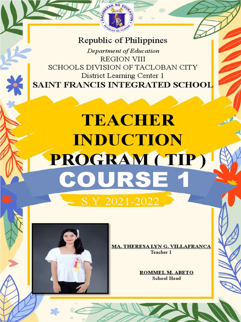 Teacher Induction Program (Tip) : Course 1 | PDF | Learning | Teachers