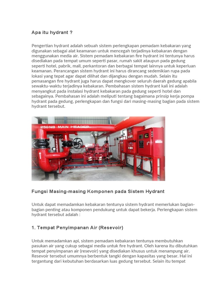 Apa Itu Hydrant | PDF