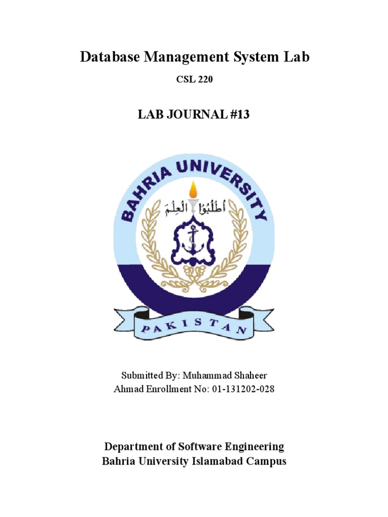 Database Management System Lab | PDF | Computers