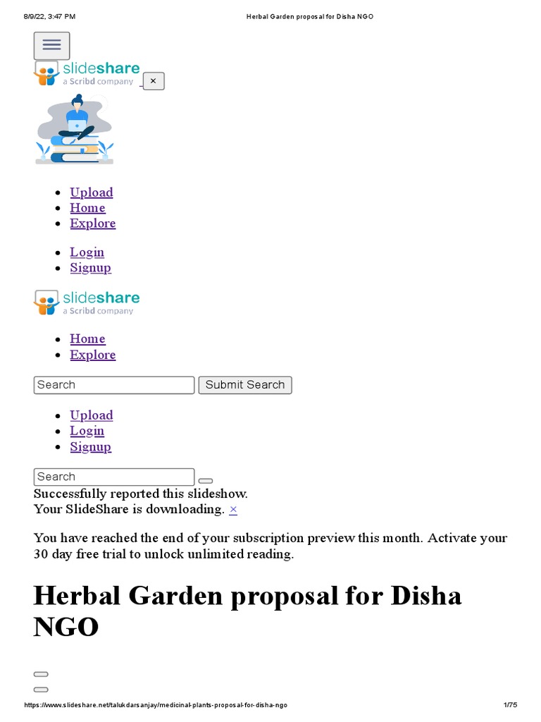 Herbal Garden Proposal | PDF | Botany