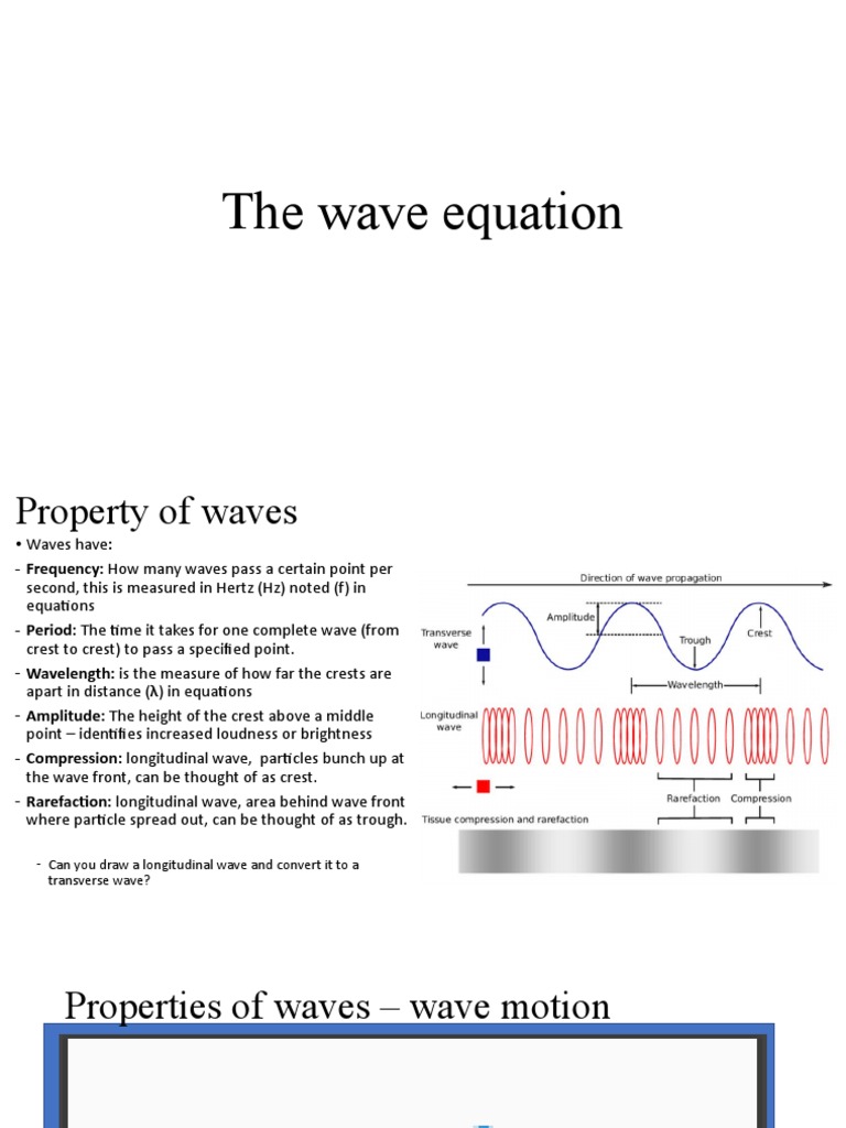 1.2 The Wave Equations | PDF