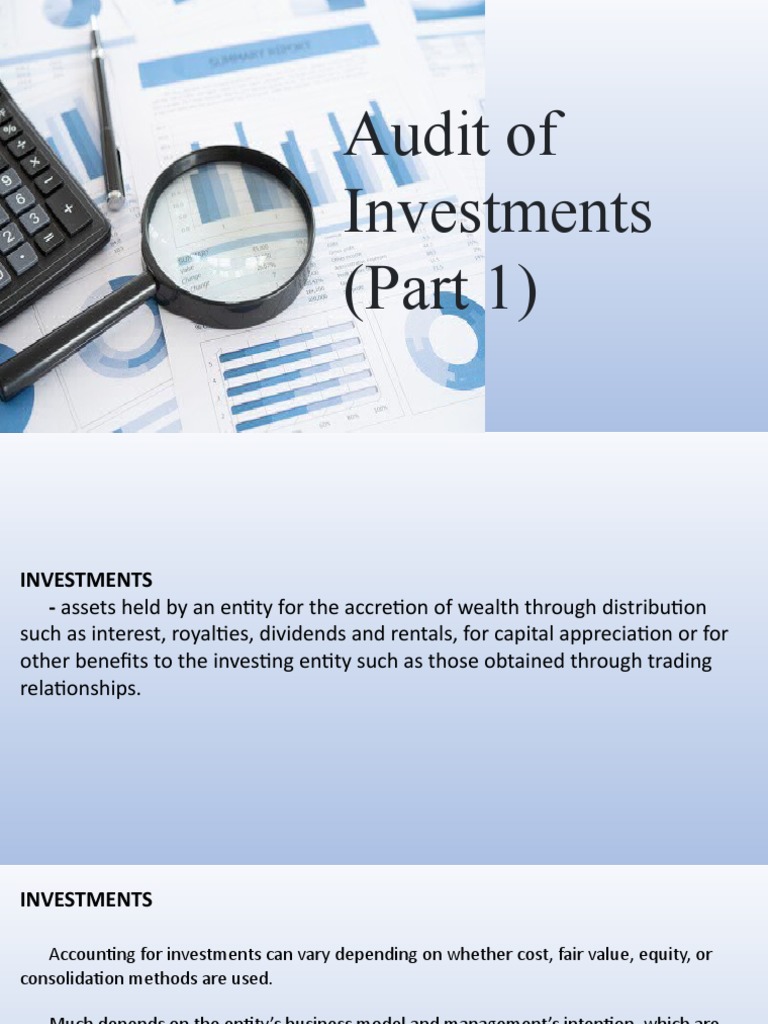 Presentation5 - Audit of Investments | PDF | Investing | Valuation ...