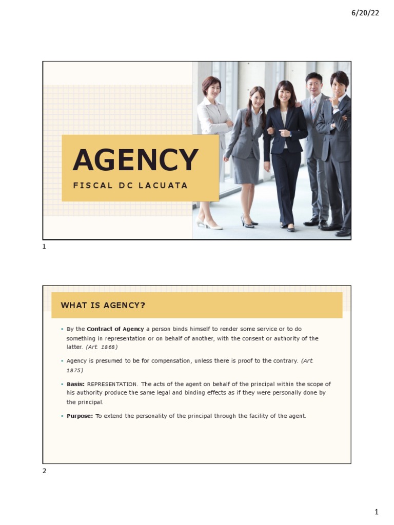 An In-Depth Examination of Agency Law: Key Concepts, Parties, Types and ...