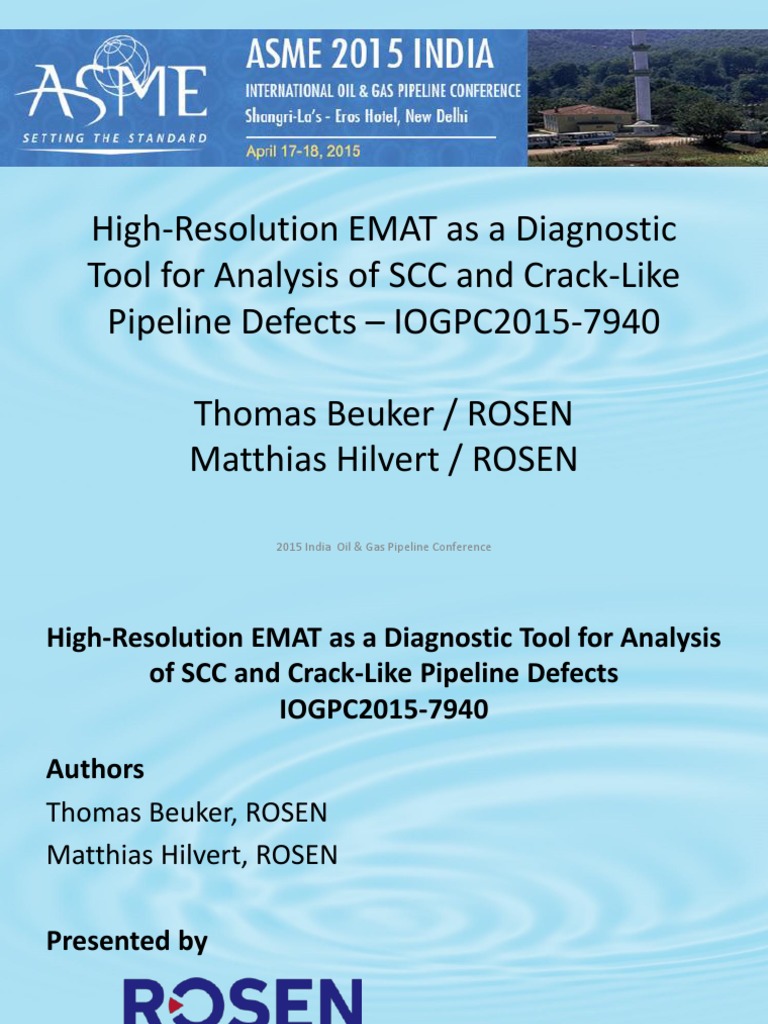 High-Resolution EMAT As A Diagnostic Tool For Analysis of SCC and Crack ...