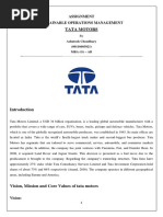 TATA Motors SWOT and PEST Analysis | PDF | Marketing | Car