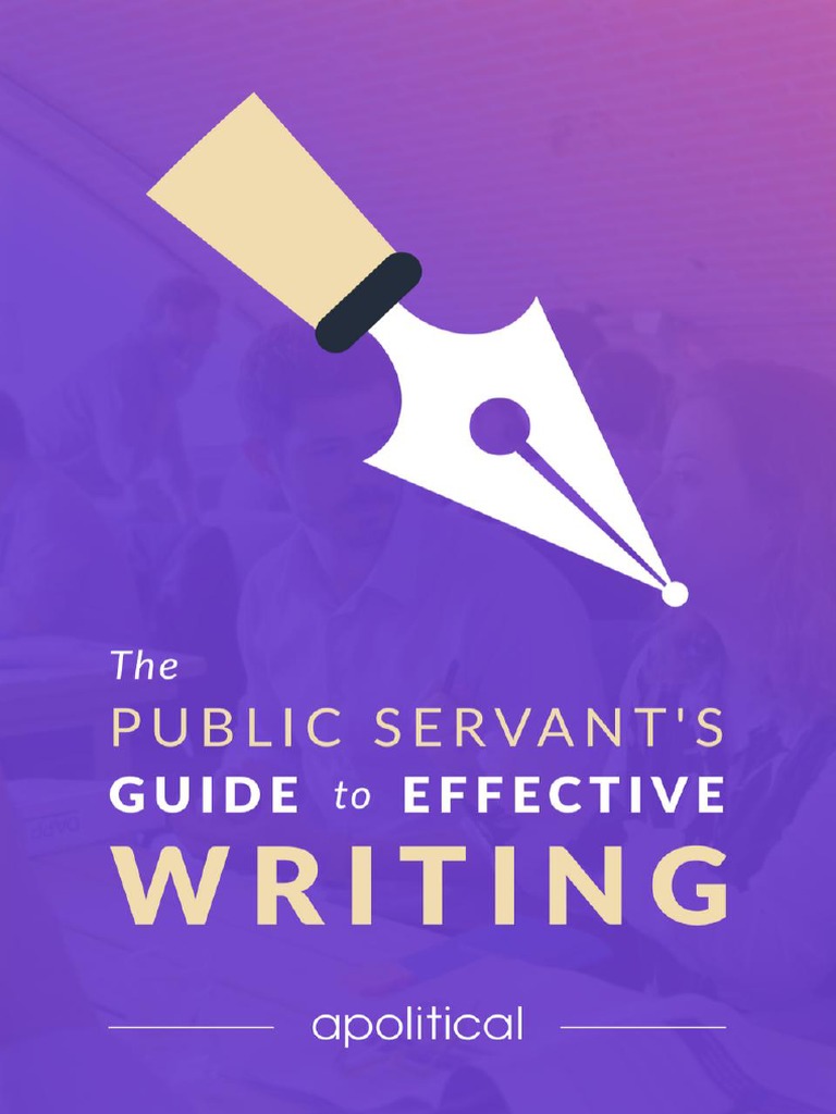 The Public Servant's Guide To Effective Writing | PDF | Scenario ...