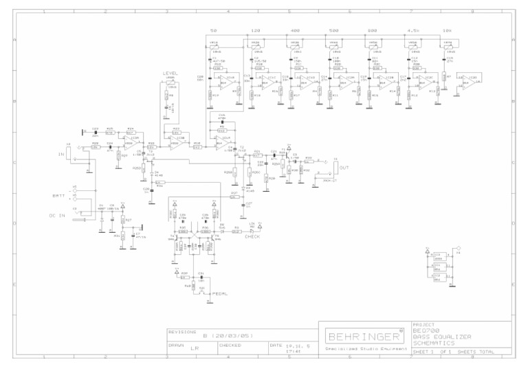 Behringer BEQ 700 Schematic | PDF