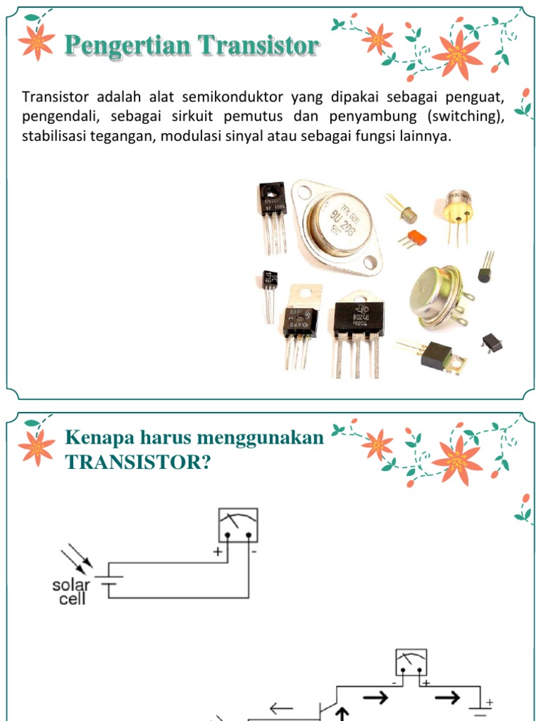 Pengertian dan Fungsi Transistor | PDF
