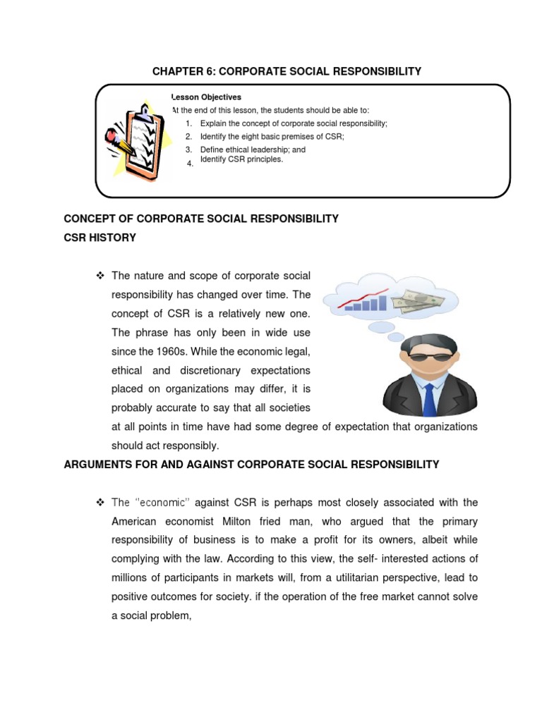 Chapter 6 Corporate Social Responsibility | PDF | Corporate Social ...