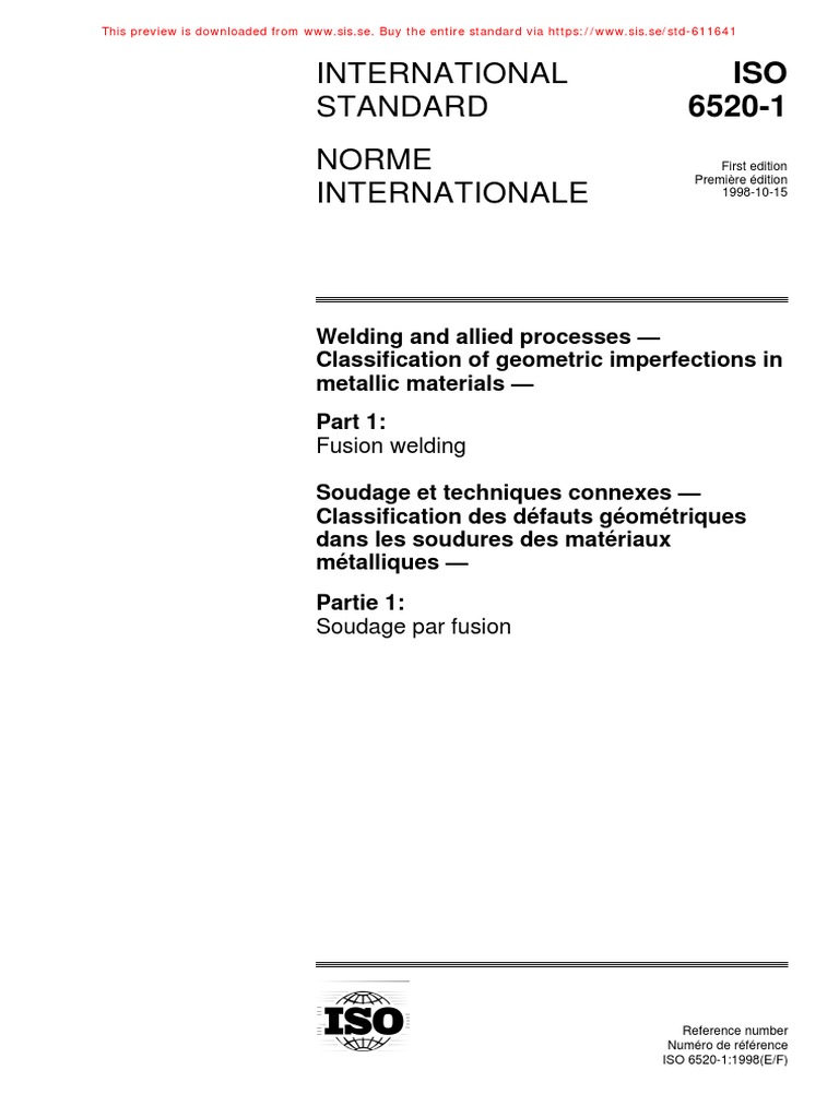 Iso 6520 1 en FR PDF | PDF | International Organization For ...