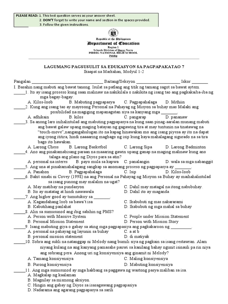 Part2 Q4 ESP 7 | PDF