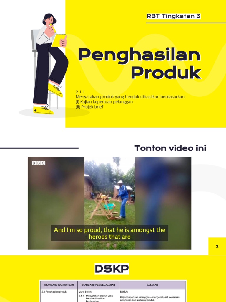 RBT T3 2.1.1: Penghasilan Produk | PDF