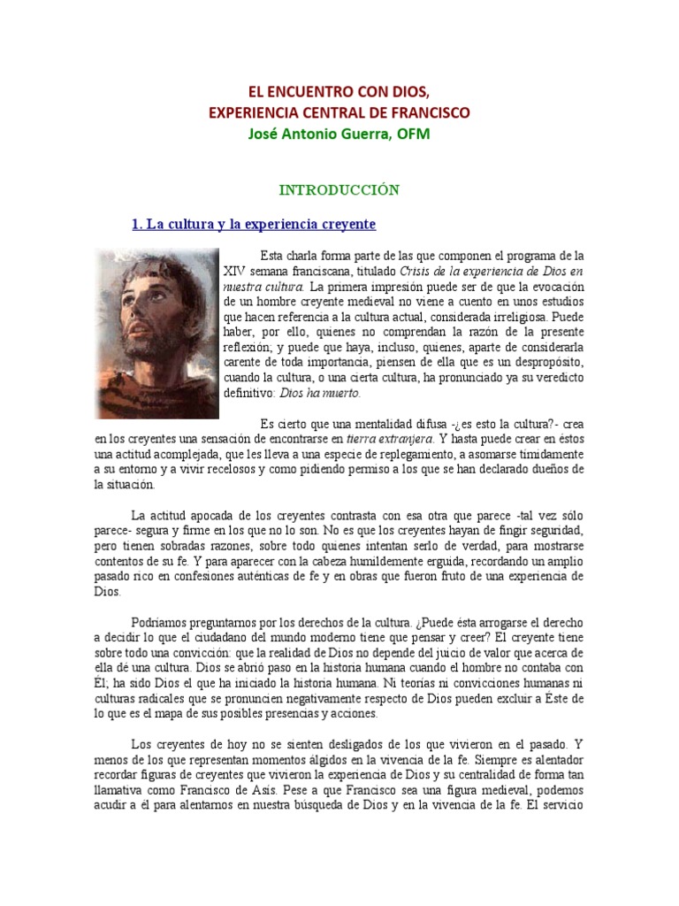 El Encuentro Con Dios | PDF | eucaristía | Papa Francisco