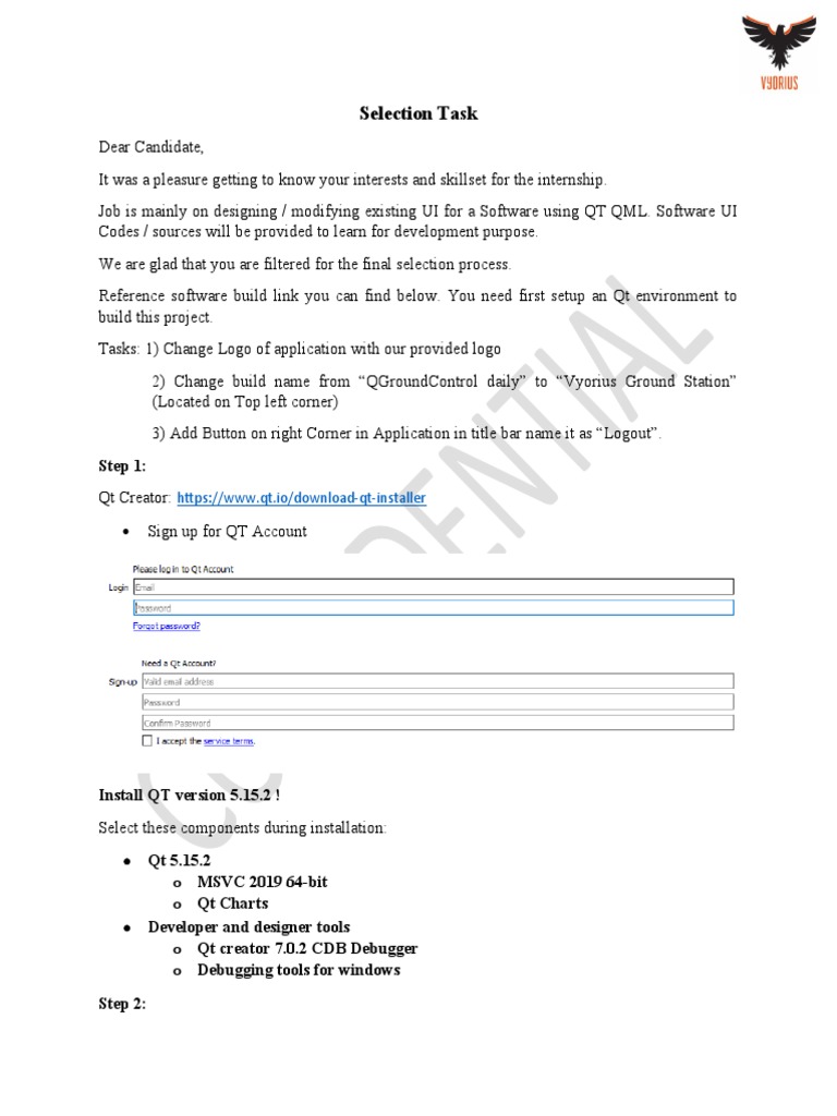 QT-QML Developer Task | PDF | Business | Technology & Engineering