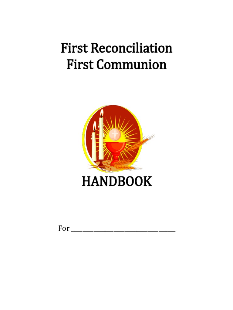 First Reconciliation BOOKLET | PDF | Eucharist | Lord's Prayer