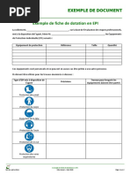 Modele - Fiche EPI | PDF