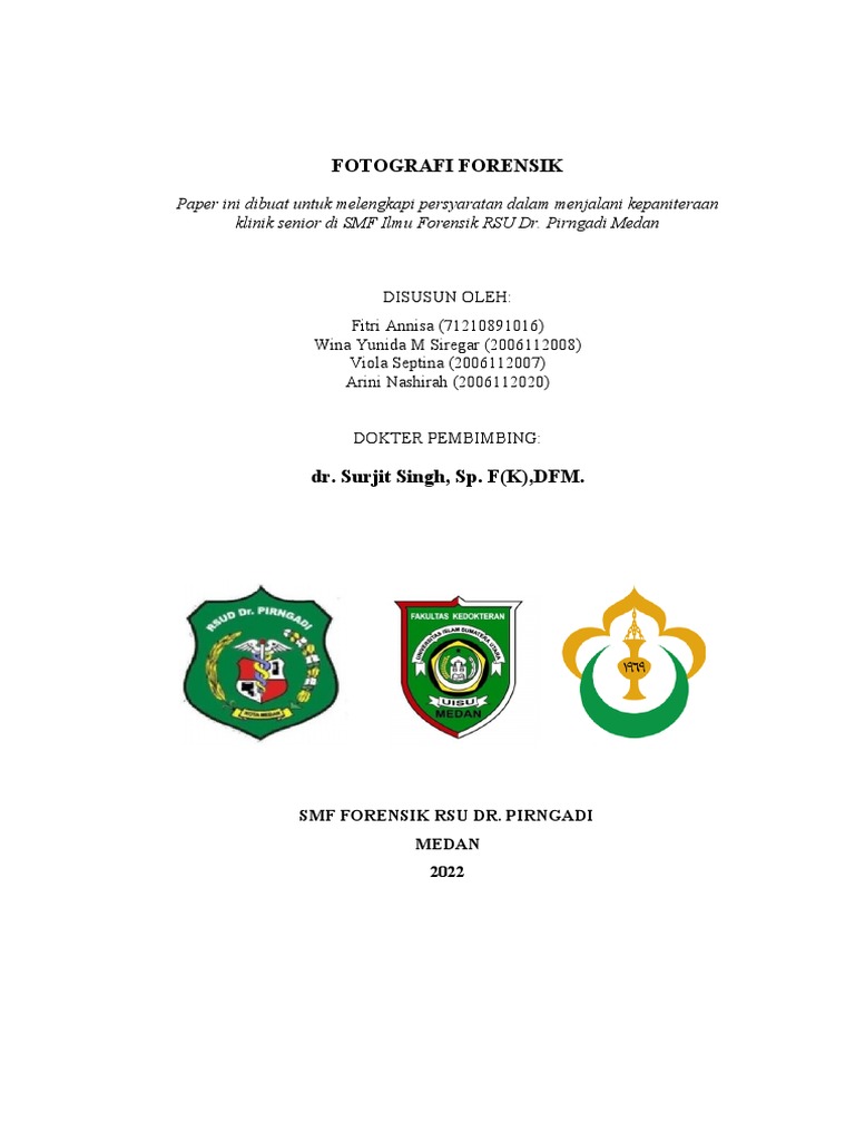 Jenis dan Peran Fotografi Forensik | PDF