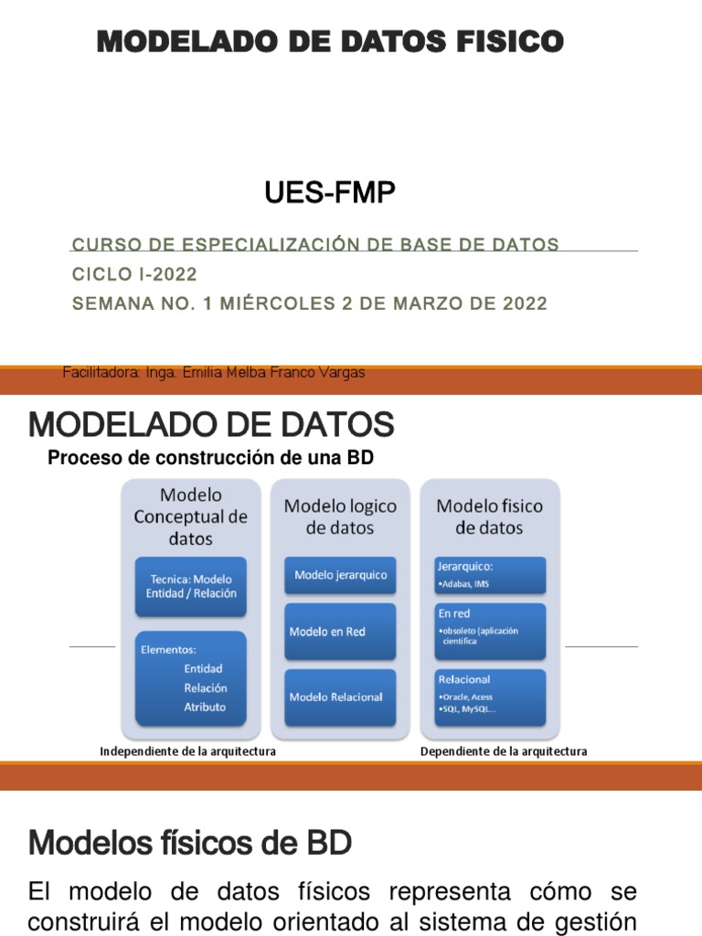 Modelo Físico de Datos en BD | PDF | Informática