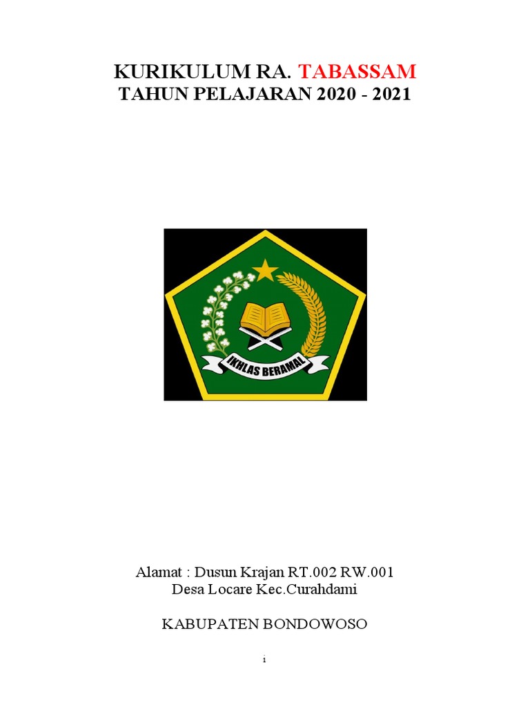 Dok 1 KTSP Ra 2020 Sitqos | PDF