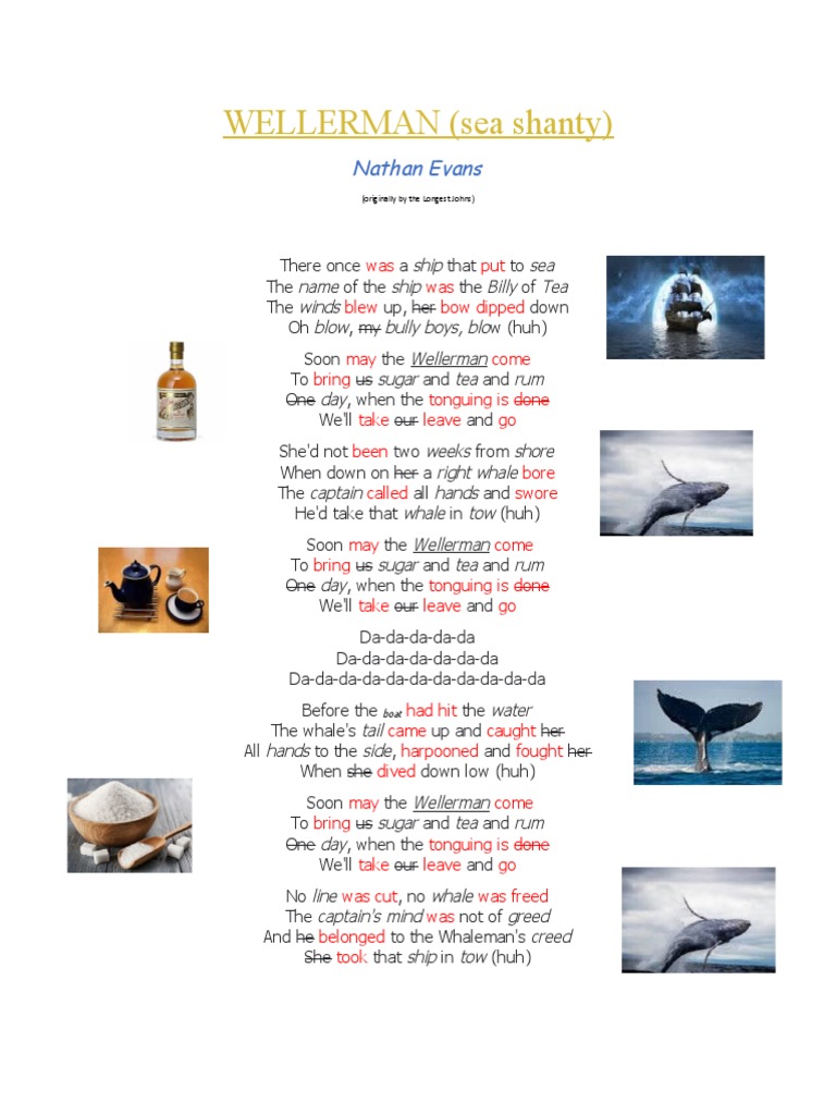 WELLERMAN (Sea Shanty) : Nathan Evans | PDF | Shipping | Ships
