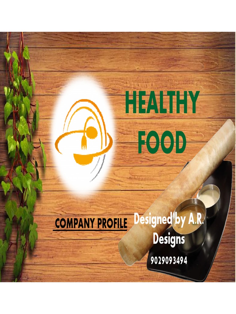 HEALTHY FOOD Company Profile by AR Designs 9769693494 | PDF | Augmented ...