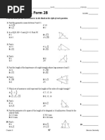 Geometry EOC Practice Test Solutions (Complete) | PDF | Tetrahedron | Area