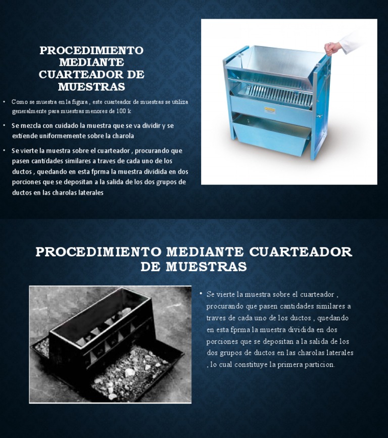 Procedimiento Mediante Cuarteador de Muestras Parte 4 | PDF