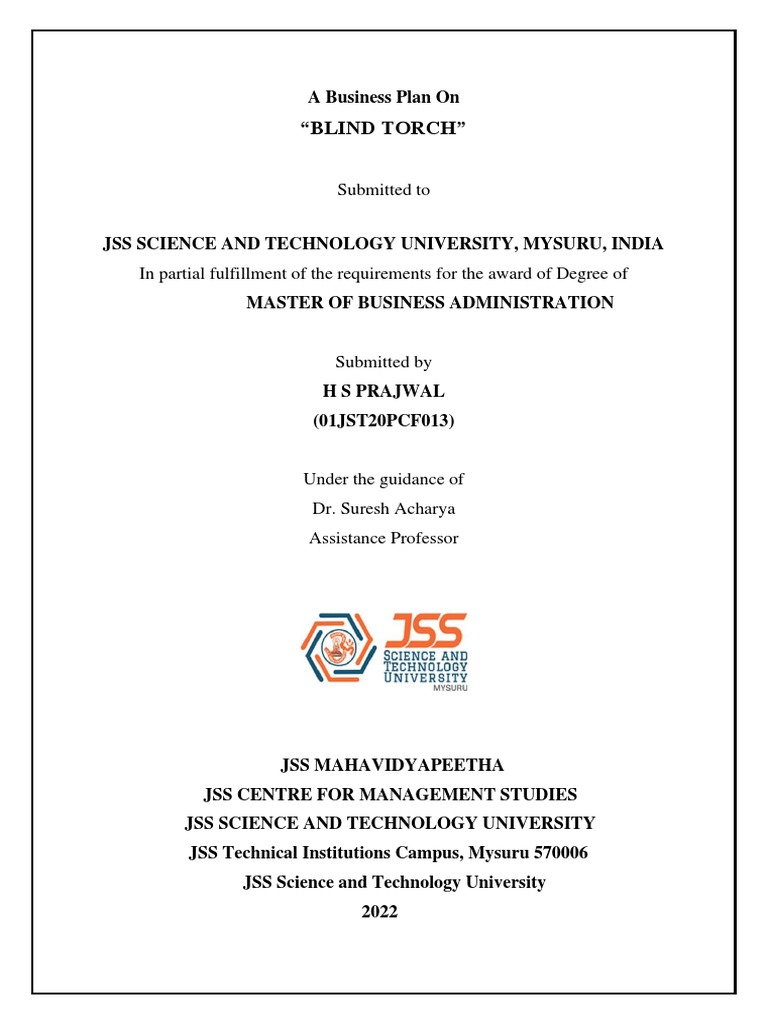 Blind Troch EDP Final | PDF | Visual Impairment | Net Present Value