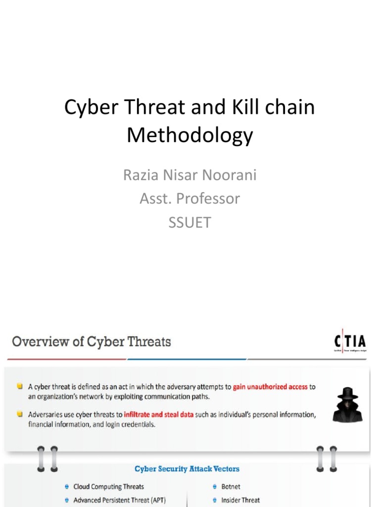 Cyber Threat and Kill Chain Methodology | PDF | Malware | Security