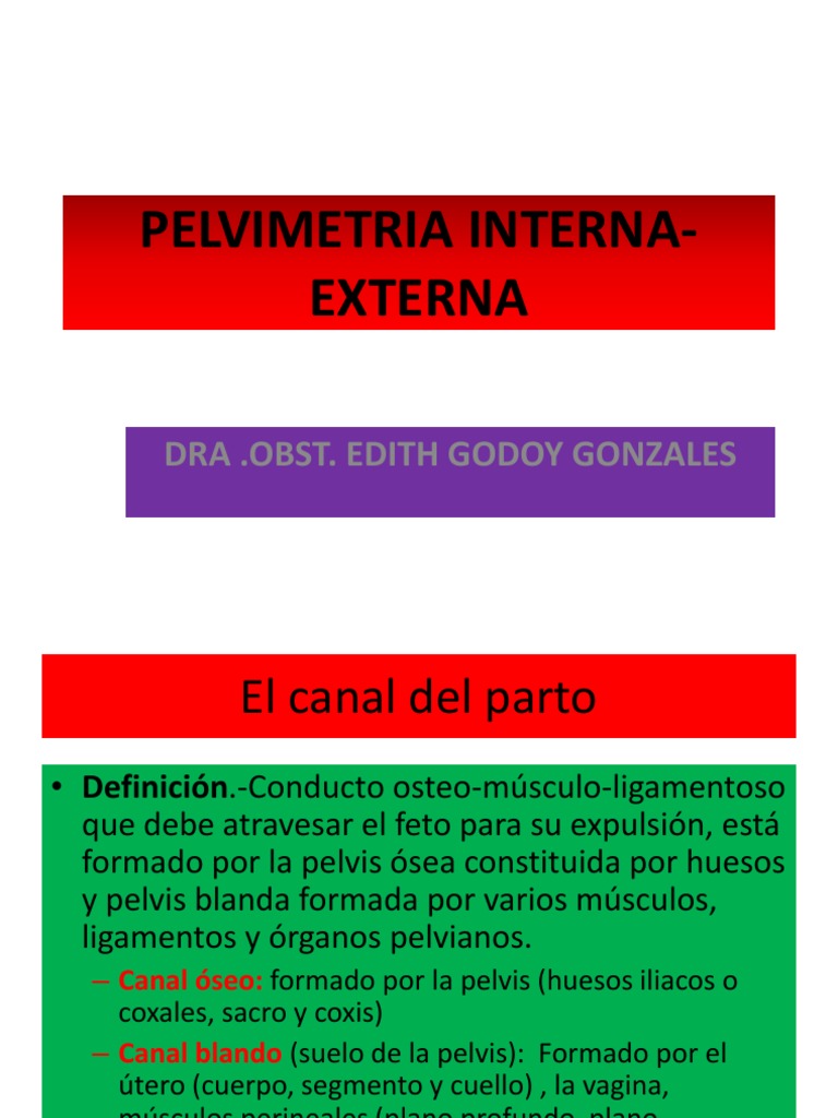 Guía de Pelvimetría Interna y Externa | PDF | Pelvis | Morfología ...