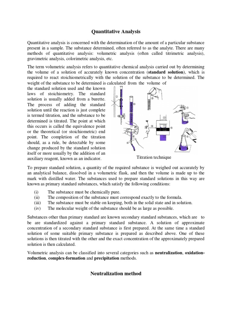 1st Year Titration Practical Pdf Titration Chemistry