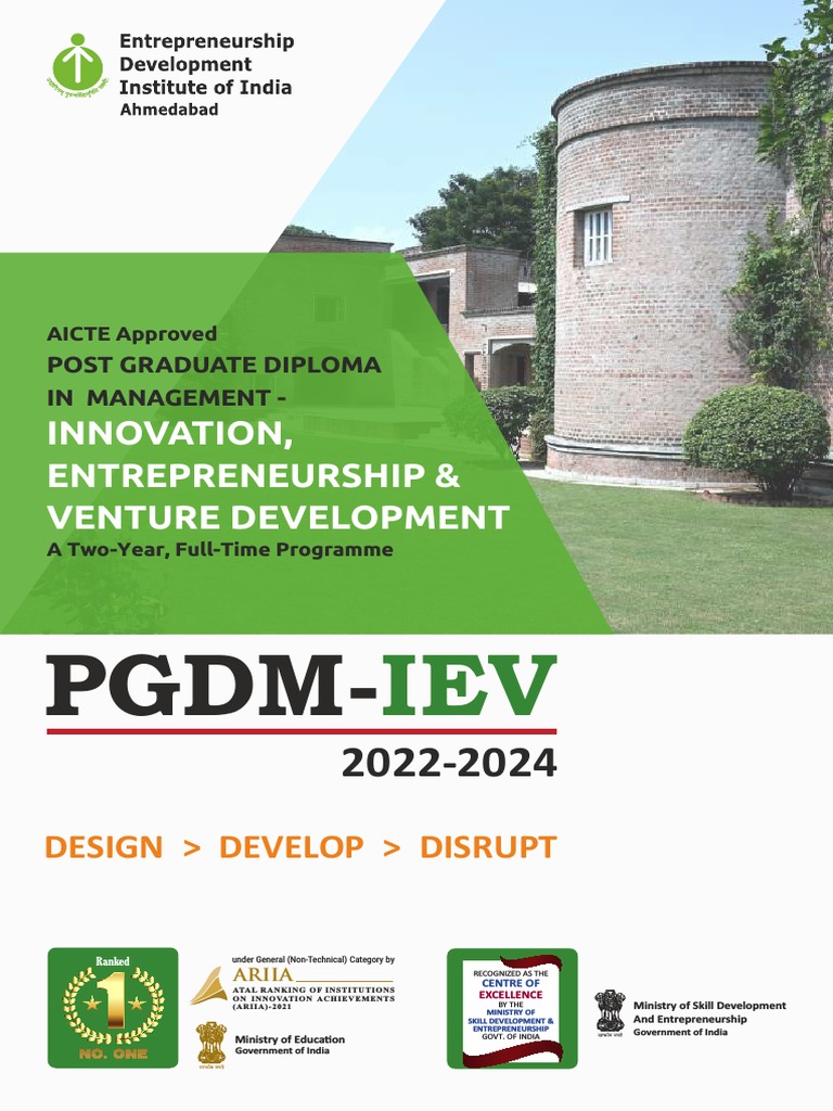 PGDM-: Innovation, Entrepreneurship & Venture Development | PDF ...