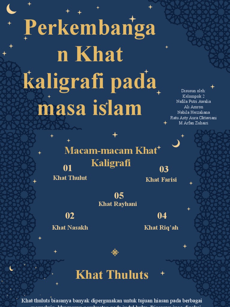 Macam-Macam Khat Kaligrafi Islam | PDF
