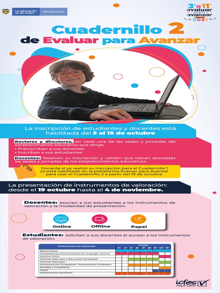 Cuadernillo 2 Evaluar para Avanzar 3°a11° | PDF