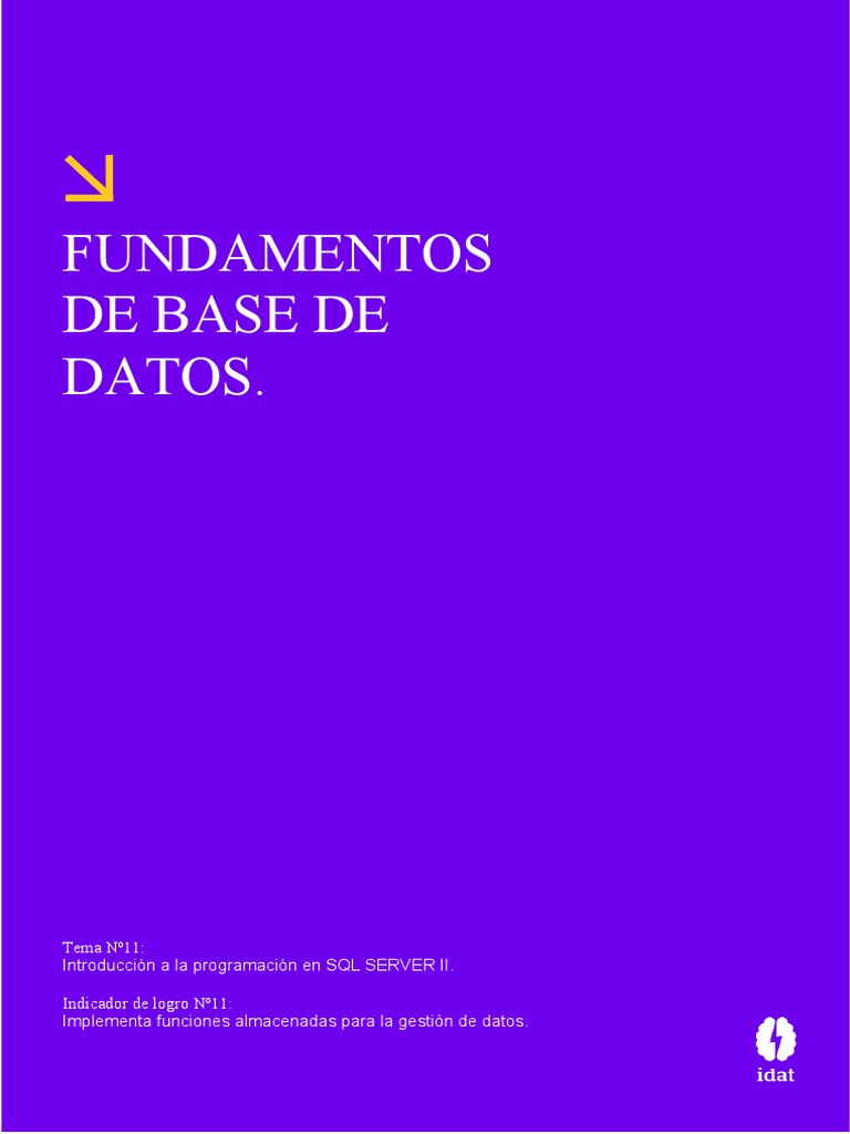 11 Guía - Fundamentos de Base de Datos | PDF | Bases de datos | Servidor SQL de Microsoft
