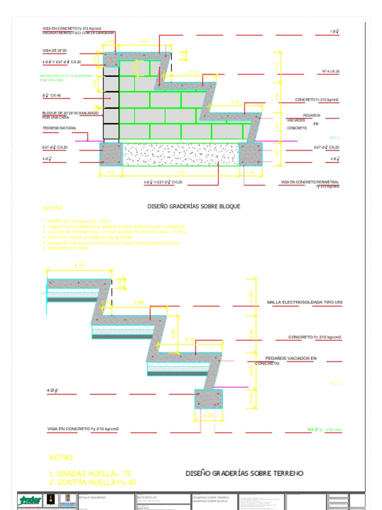 Detalle Graderías | PDF