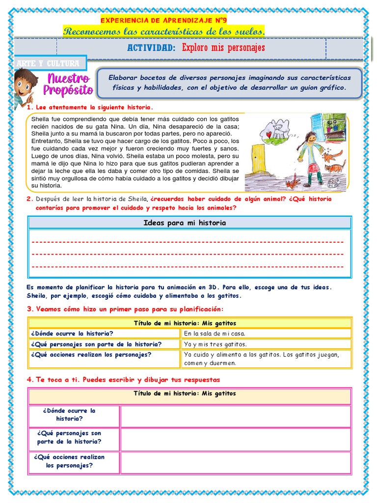 Exploro Mis Personajes | PDF | Animación