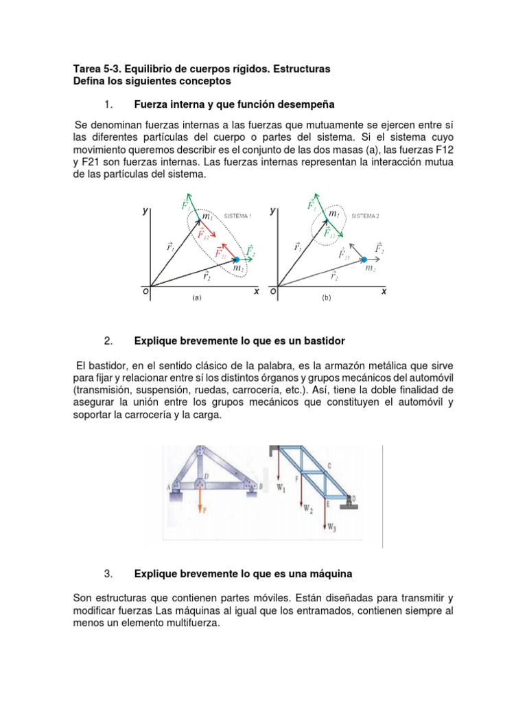 Tarea 5.3 Estatica | PDF | Braguero | Vehículos
