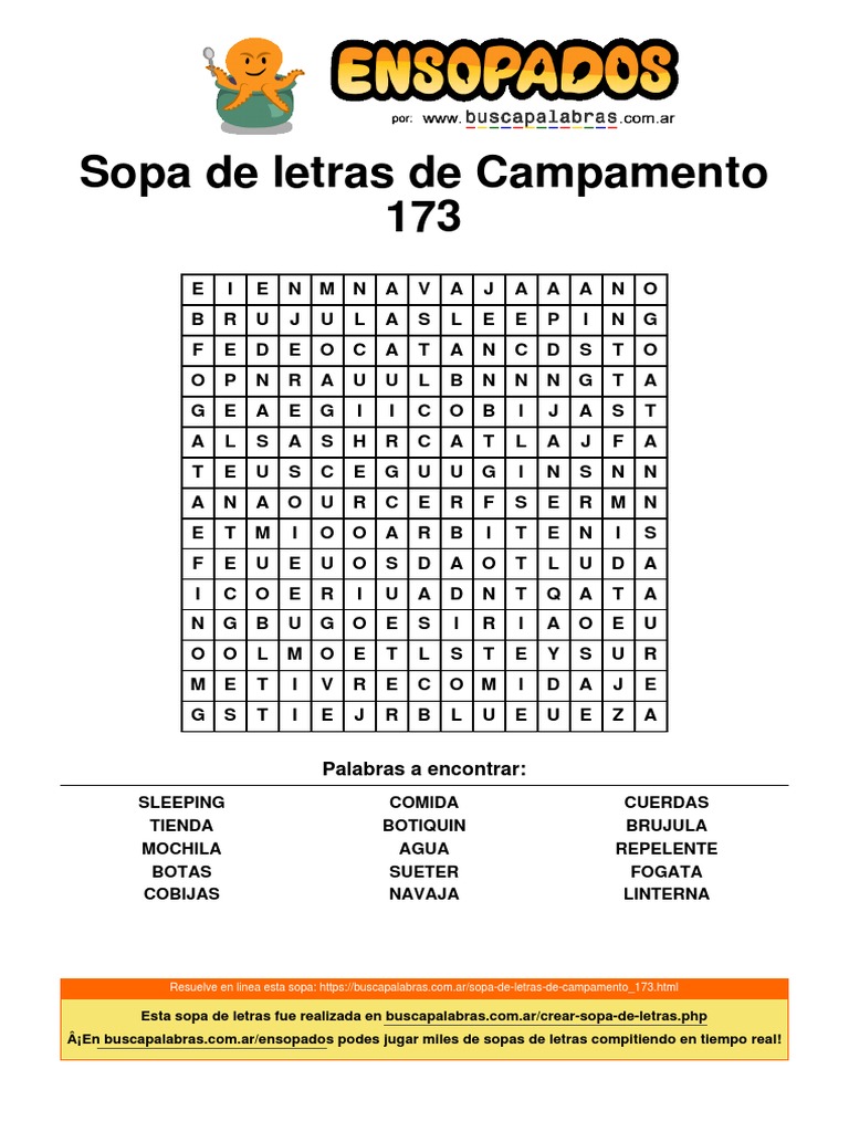 sopa-de-letras-de-campamento | PDF